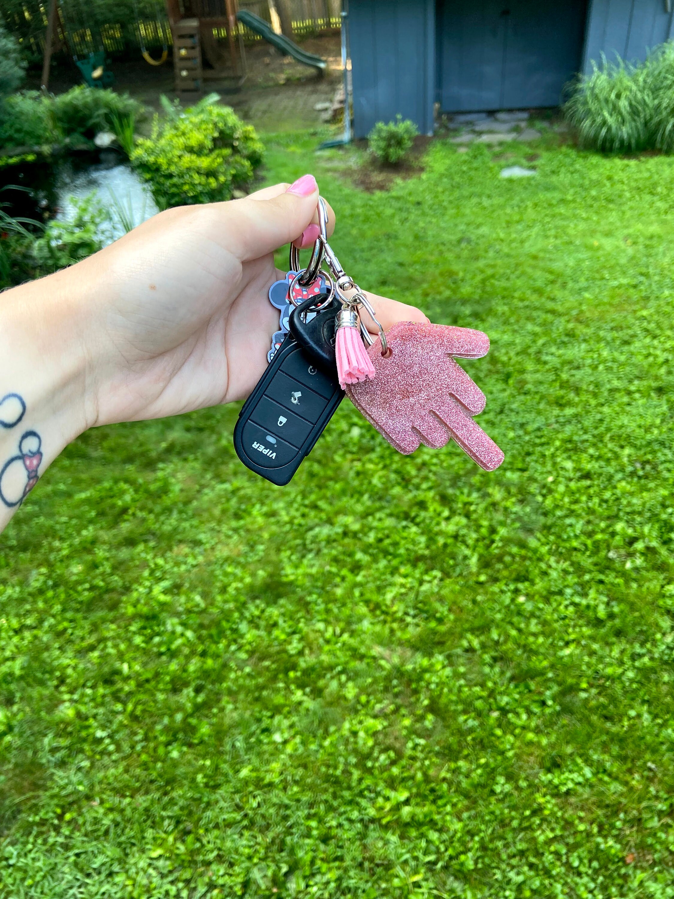 Middle Finger Key Chain, Custom Key Chain, Glitter Key Chain, Epoxy Key ...