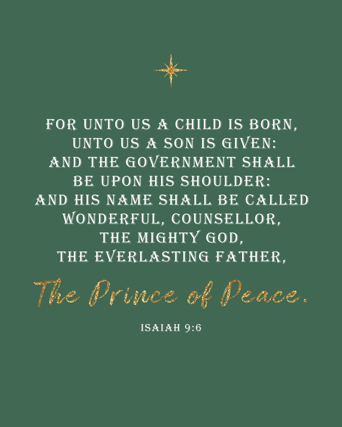 Isaiah 9:6 - for Unto Us a Child is Born... Journaling Printable ...