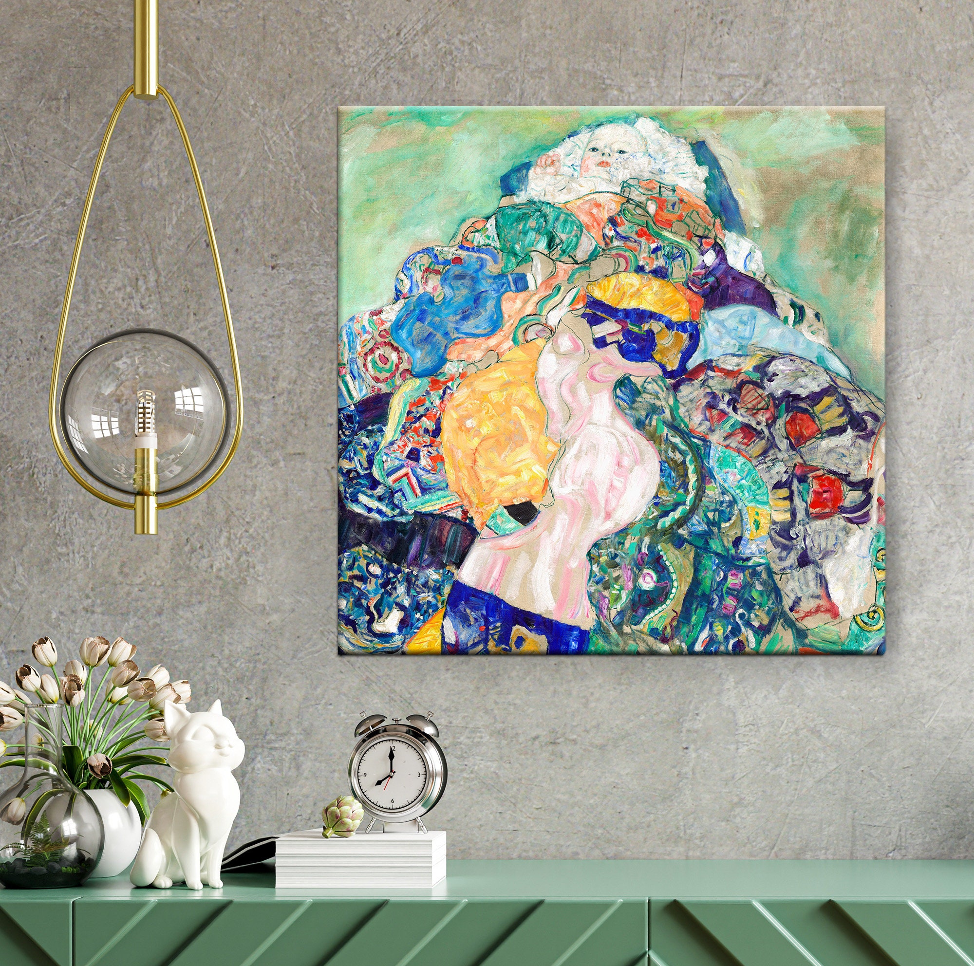 Gustav Klimt (baby Cradle) Oil on Canvas, Classic Artwork Klimt's Doll ...