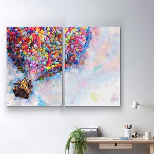 Up Pixar Poster, Pixar Wall Art, up Pixar Canvas, up Print, up ...