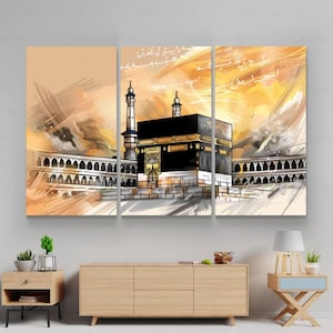 Islamic Wall Art, Kaaba Canvas, Kaaba Wall Art, Kaaba Prints, Kaaba ...
