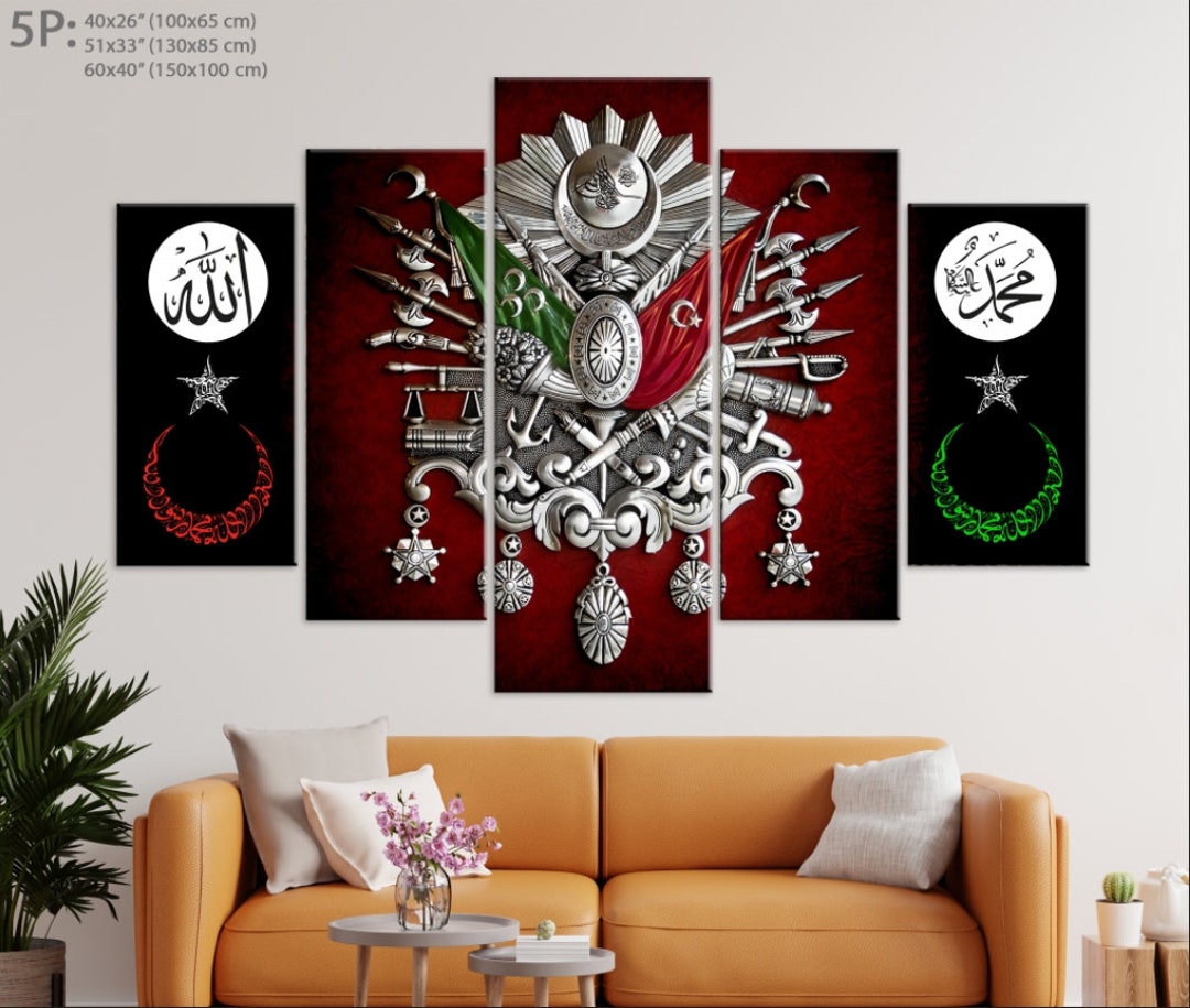 Ottoman Coat Print, Turkish Wall Art, Ottoman Arms Wall Art, Osmanli ...