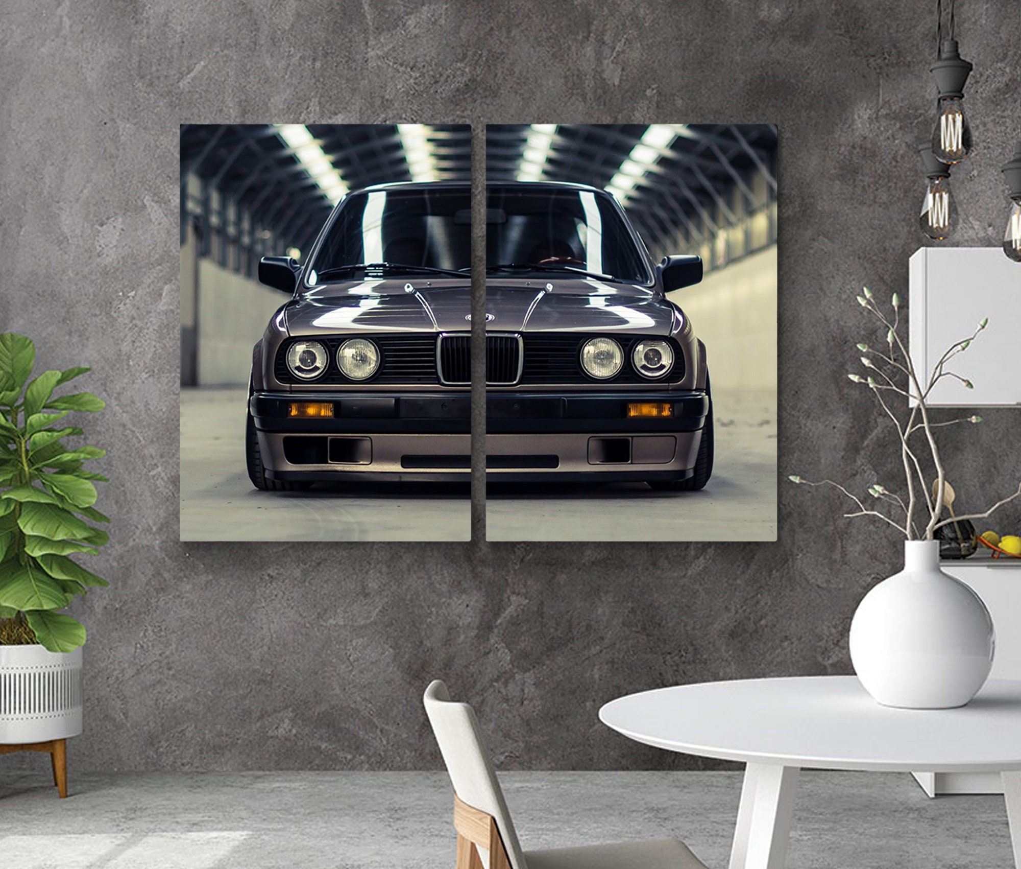 Car Wall Art BMW Canvas Art 5 Panels BMW Wall Art Black BMW - Etsy