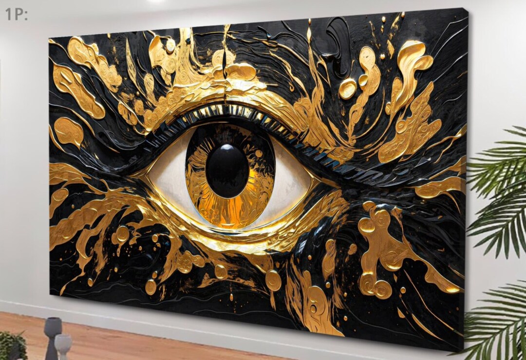 Eye Painting, Eye Wall Art, Modern Canvas Art, Abstract Canvas Art ...