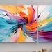 Rainbow Abstract Art, Colorful Canvas Art, Colorful Abstract, Abstract ...