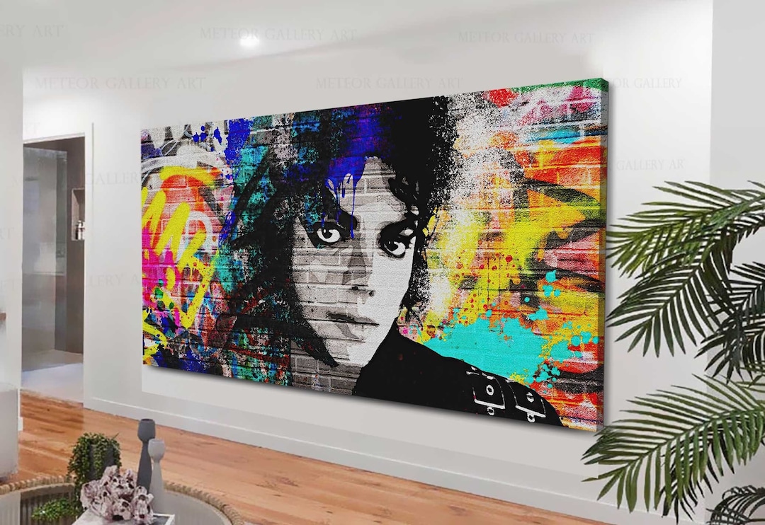 Urban High Contrast Michael Jackson Portrait Graffiti & Street Art ...