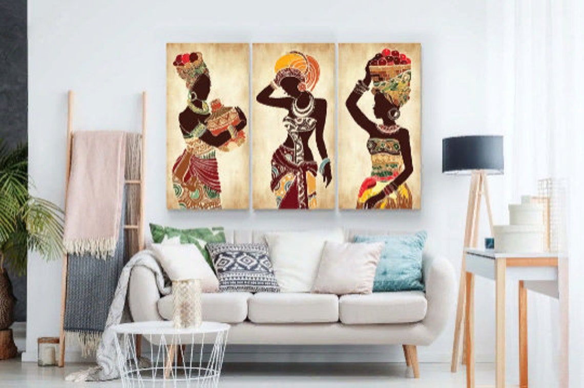 African Wall Art African Art Decor Black Women Artethnic - Etsy