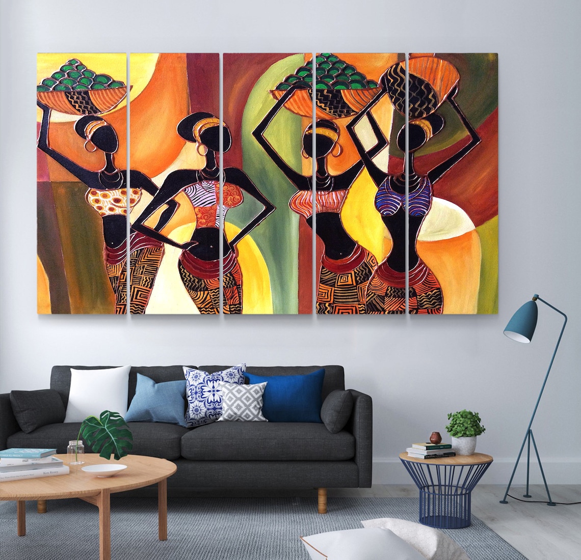 African Wall Art African Canvas Print Living Room Decor - Etsy
