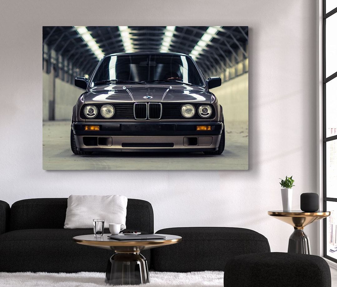 Car Wall Art, BMW Canvas Art, 5 Panels BMW Wall Art, Black BMW Print ...