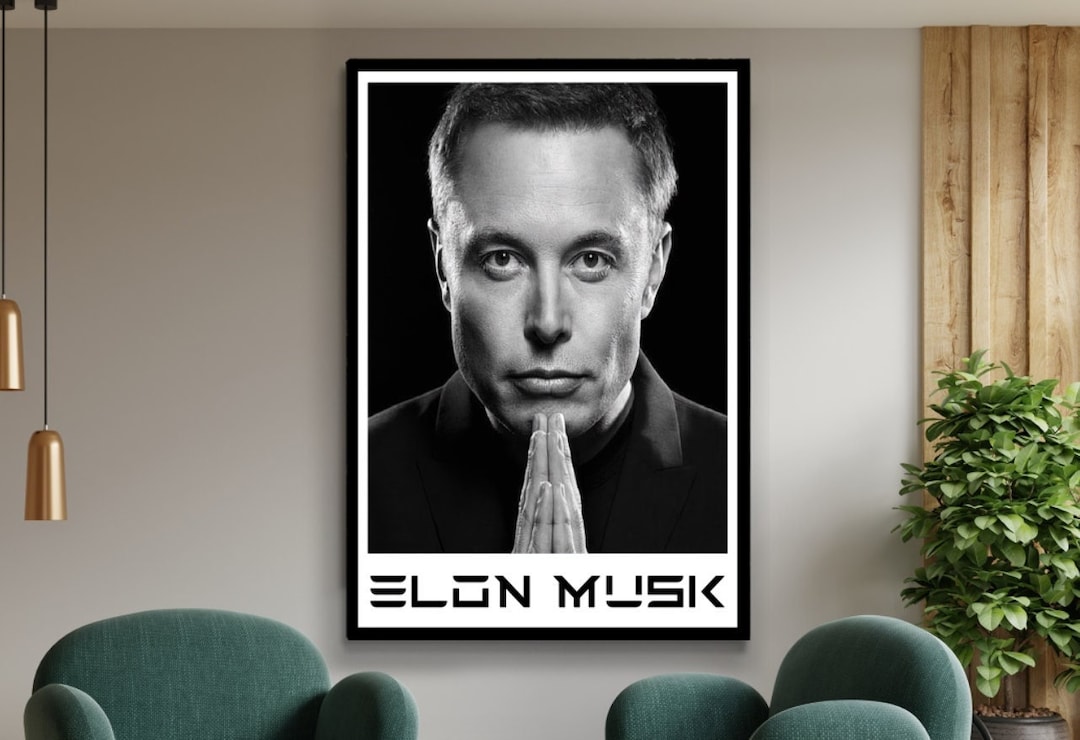 Elon Musk, Elon Musk Poster, Elon Musk Print, Elon Musk Canvas, Elon ...