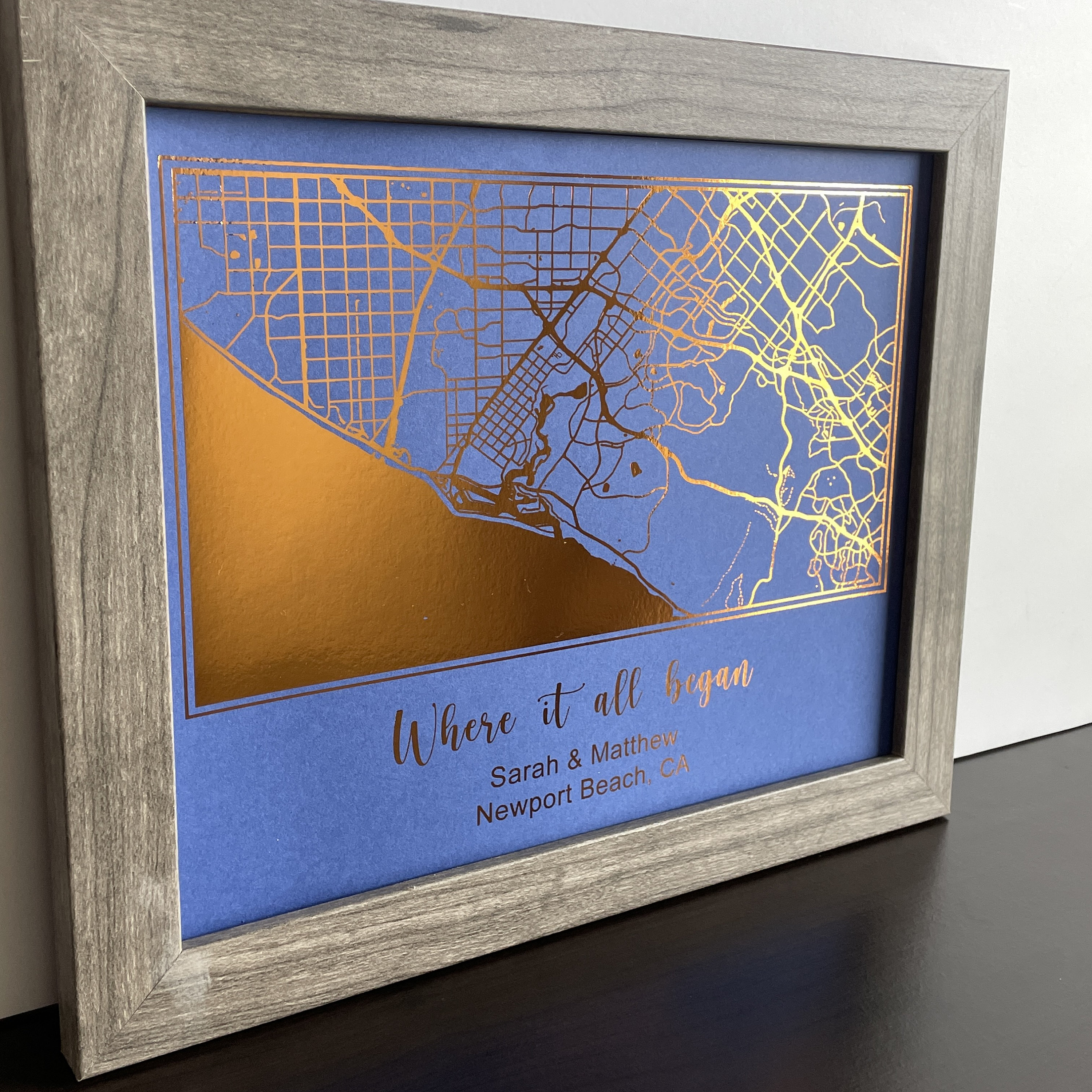 Mapa de la ciudad de lámina personalizada Regalo de | Etsy España