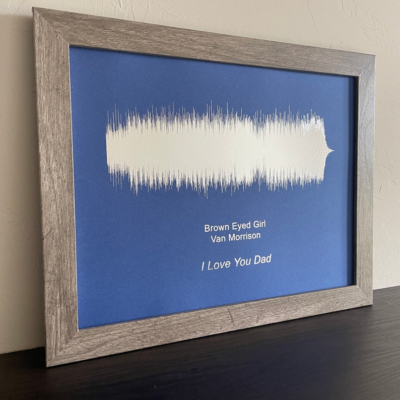 Personalized Foil Soundwave Print Gift for Dad Fathers Day - Etsy