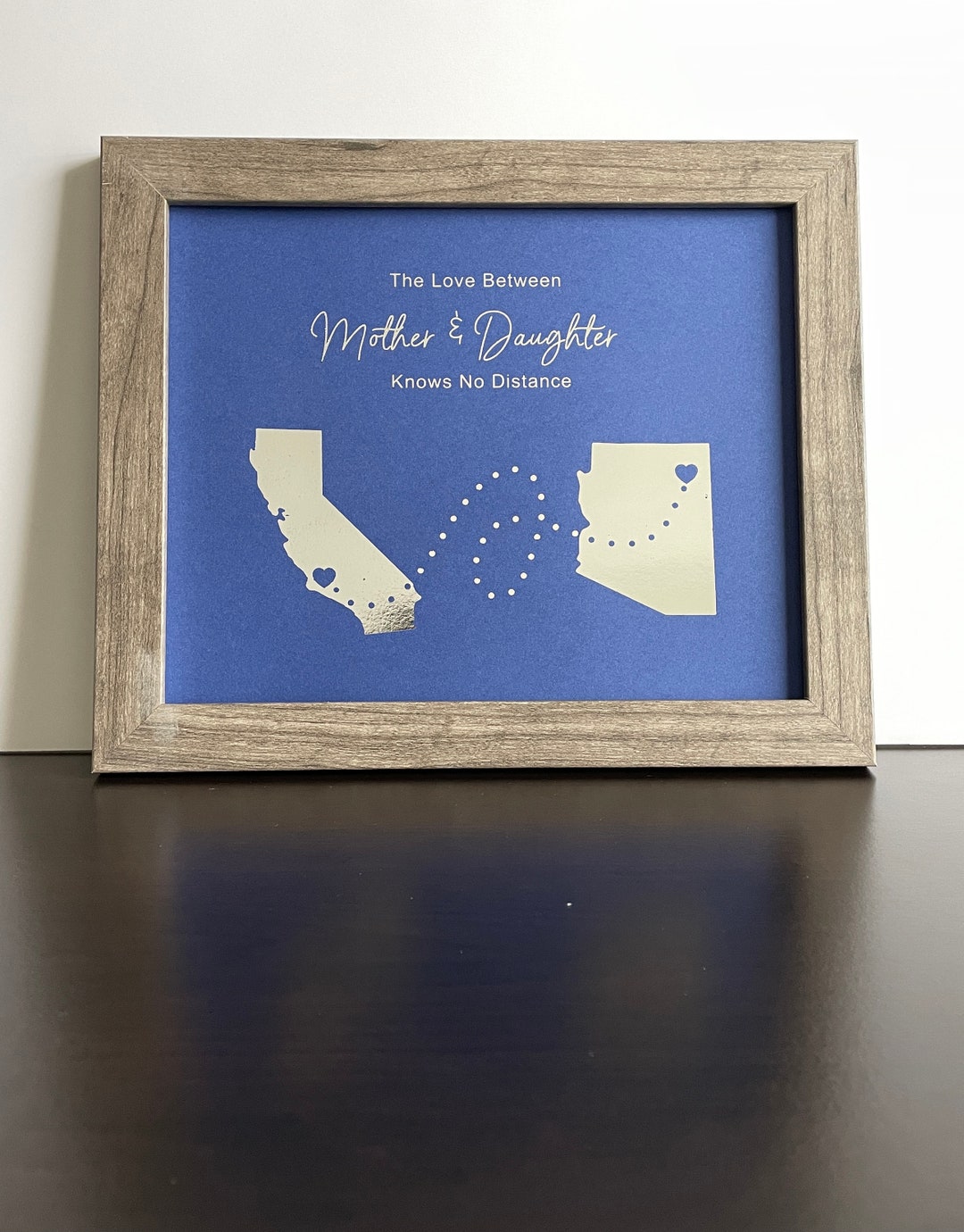 Personalized Mothers Day Gift Long Distance Map Gift Long - Etsy