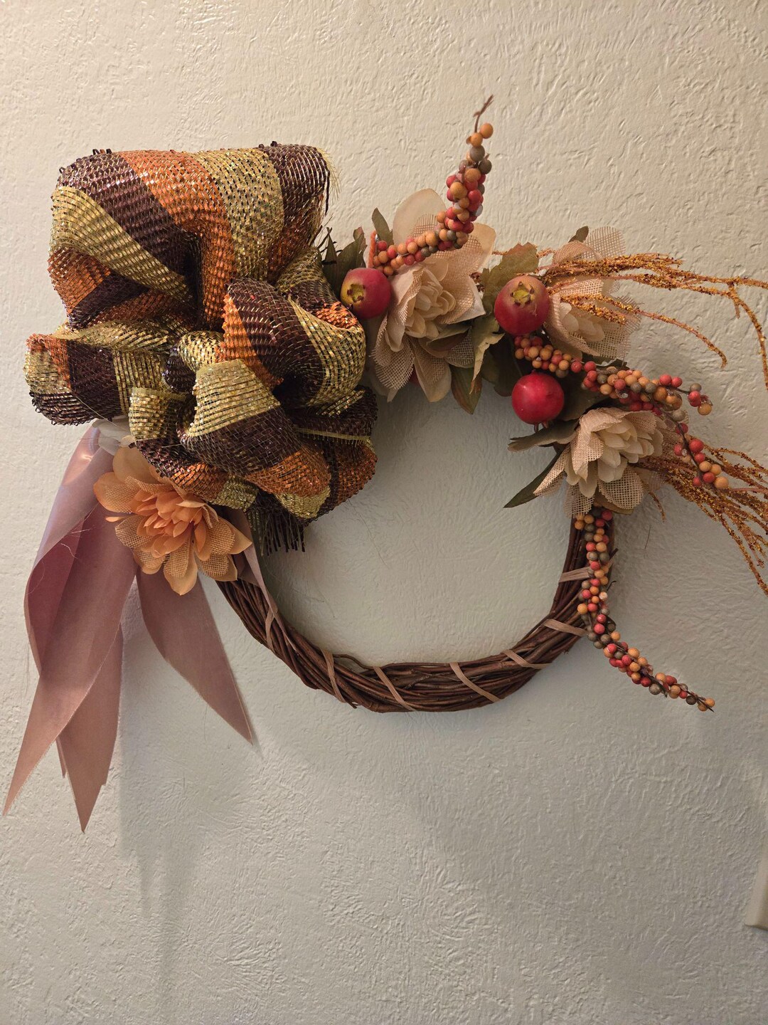 Lovely Homemade Fall Wreath - Etsy