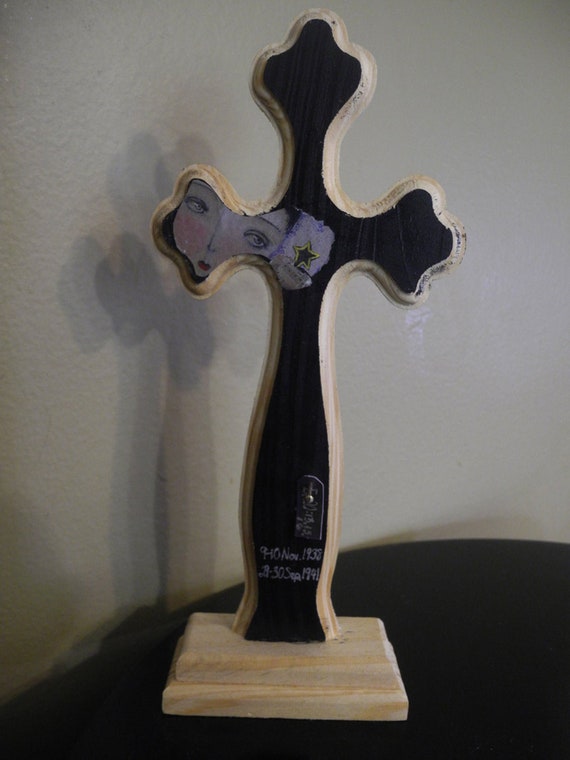 Holocaust Memorial: Yellow Star of Babi Yar Cross of | Etsy