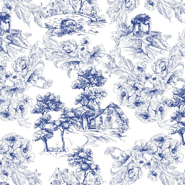French Wallpaper - Etsy