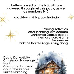 Nativity Themed Preschool Learning Pack Charlotte Mason Inspired ...
