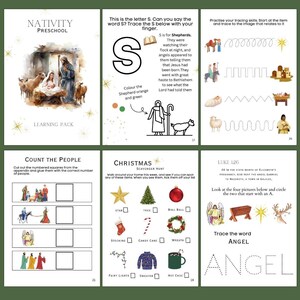 Nativity Themed Preschool Learning Pack | Charlotte Mason Inspired ...
