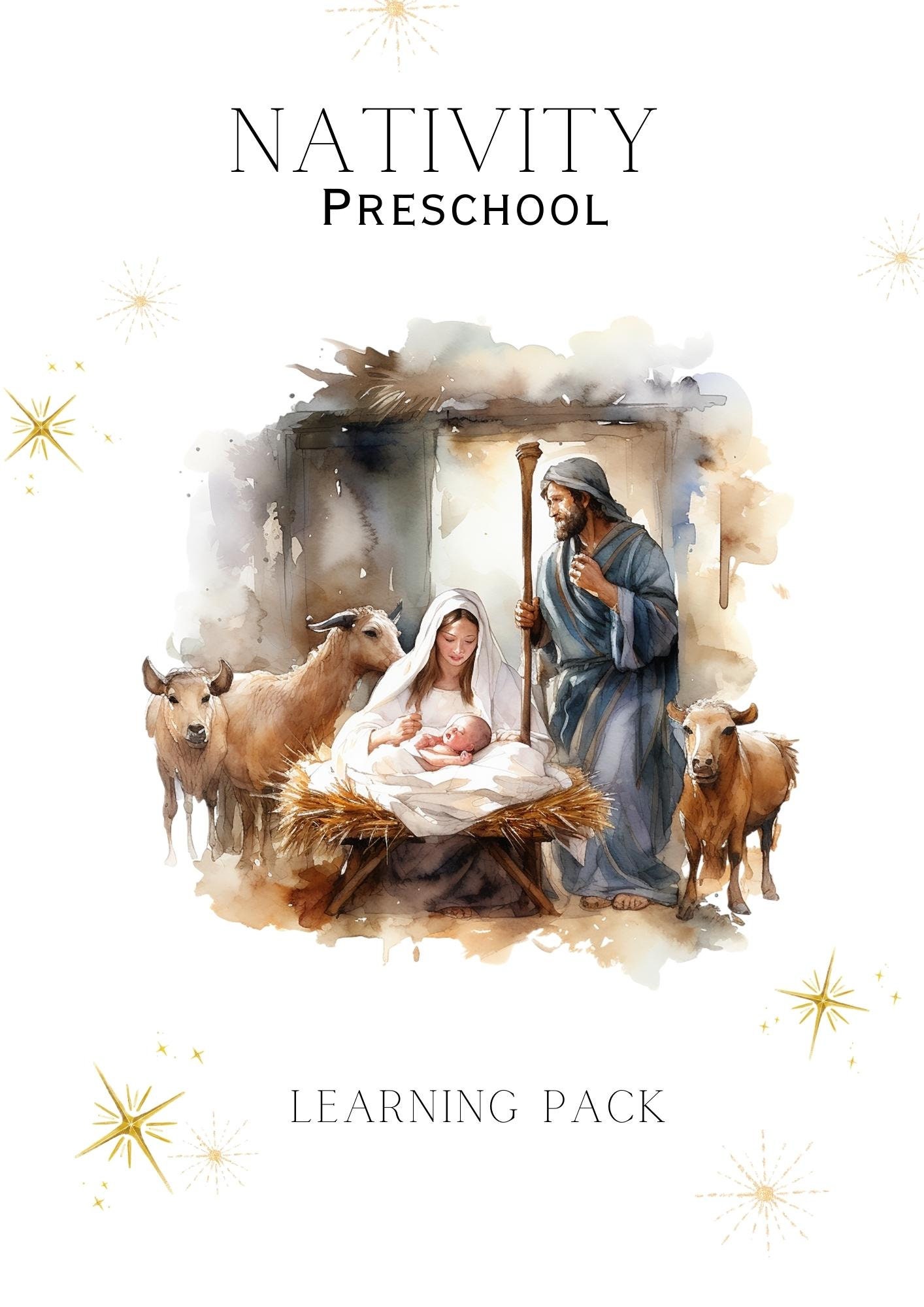 Nativity Themed Preschool Learning Pack Charlotte Mason Inspired ...