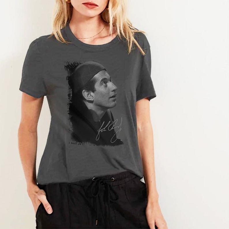 JFK Jr Inspired Portrait Graphic Tee Vintage Americana Minimalist Shirt ...