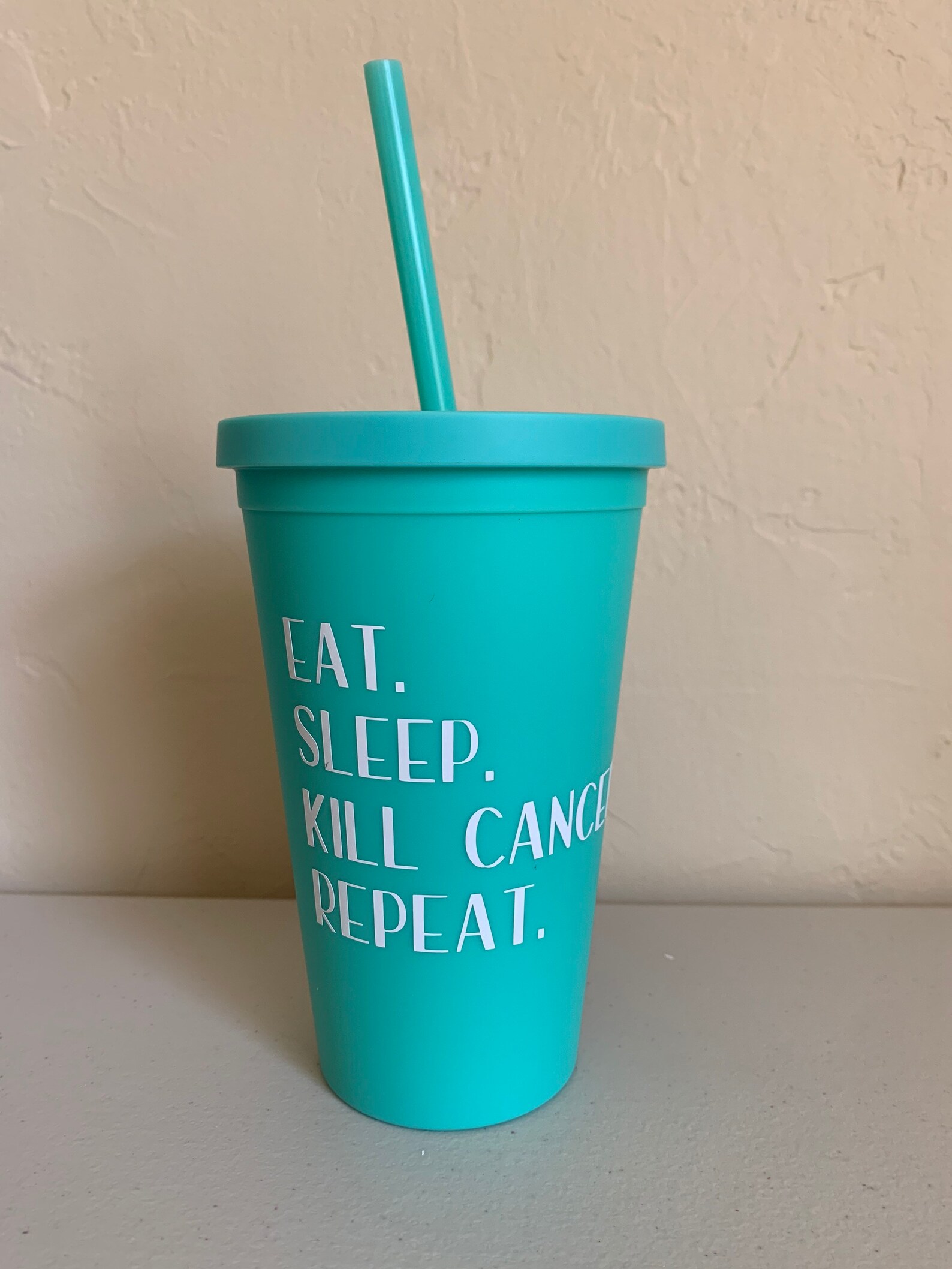Eat. Sleep. Kill Cancer. Repeat. - Etsy