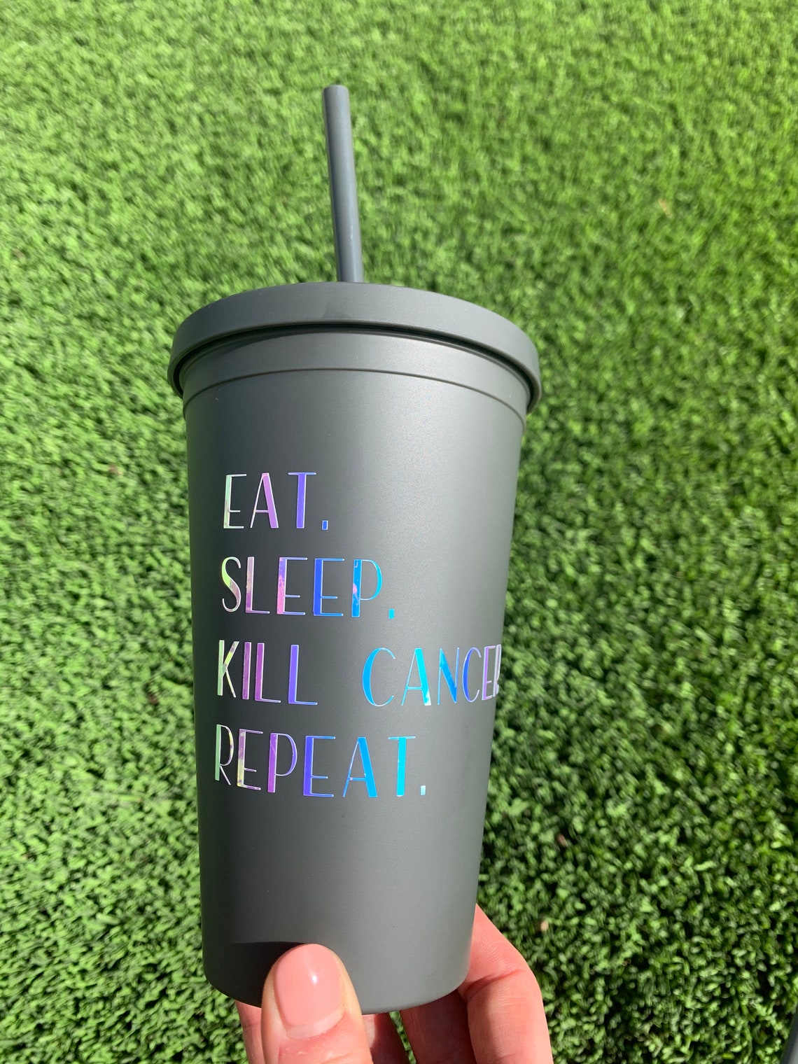 Eat. Sleep. Kill Cancer. Repeat. - Etsy