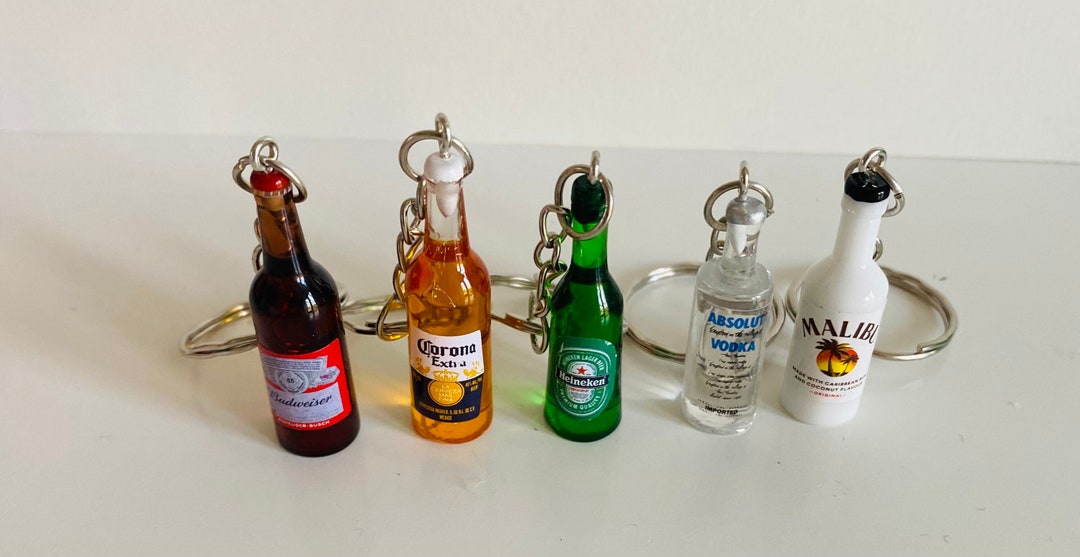 Heineken Mini Miniature Beer Lager Bottle Keyring Keychain - Etsy