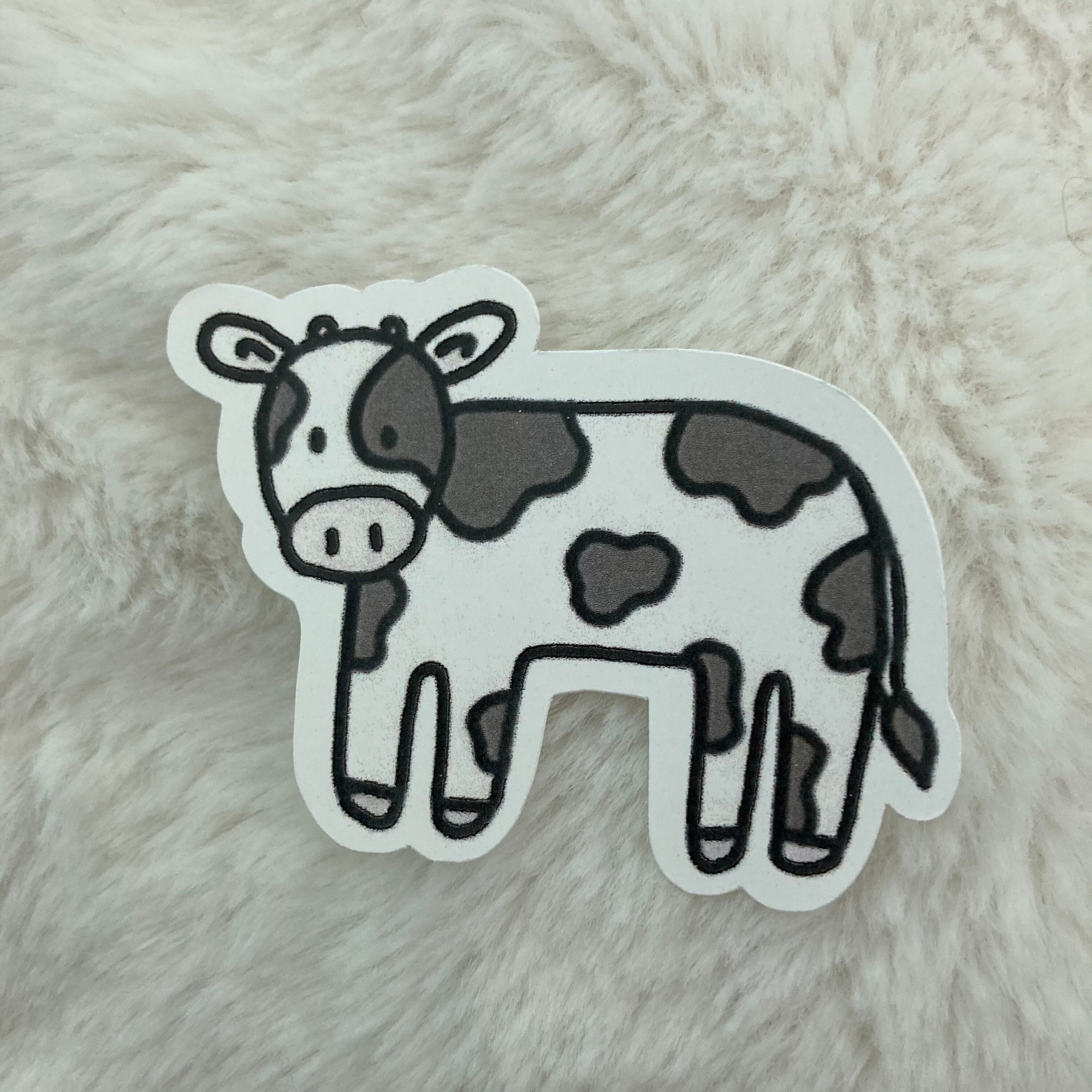 Kawaii Spotted Cow Matte Sticker Pack Strawberry Cow Spotted - Etsy