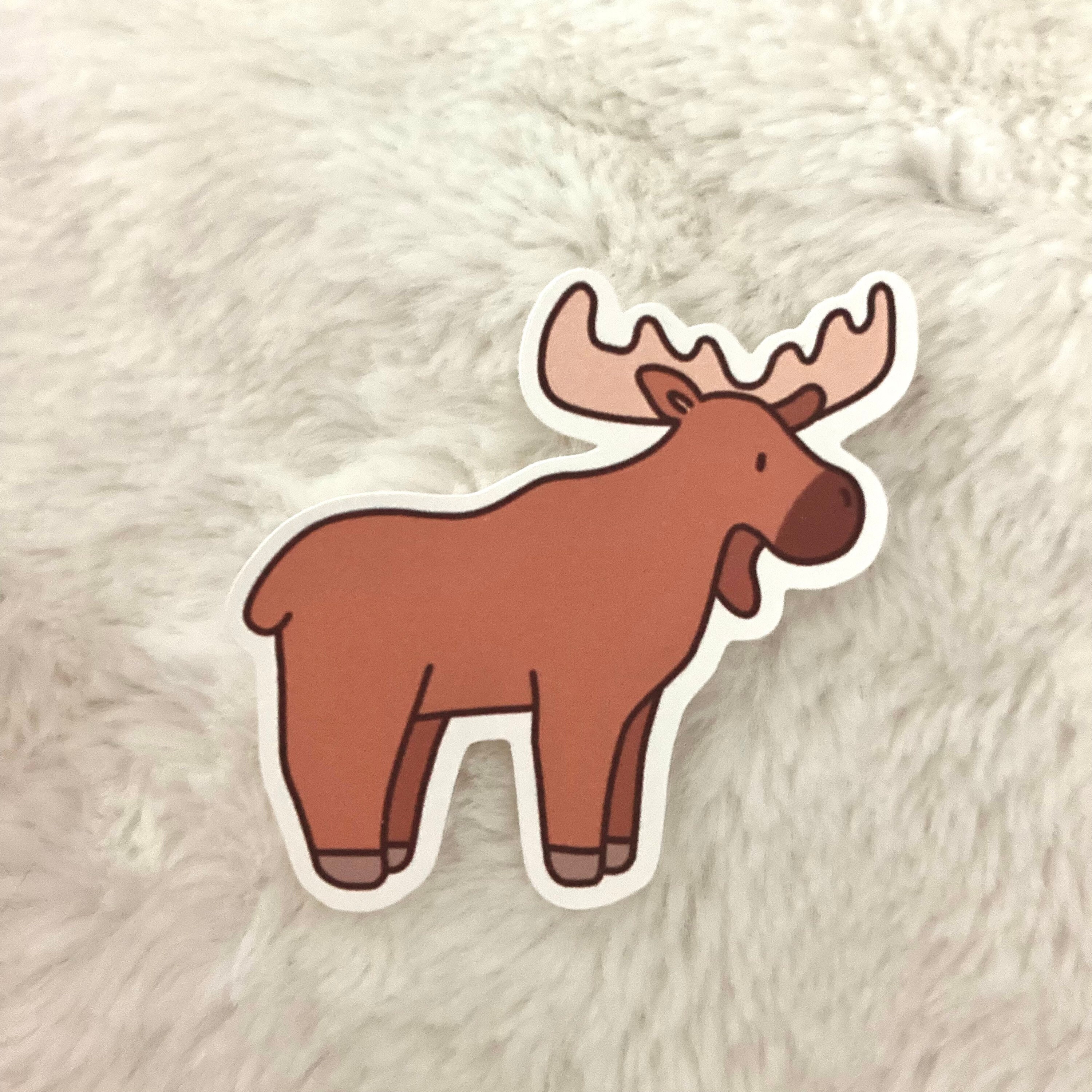 Woodland Creatures Matte Sticker Pack Moose Deer Bear - Etsy
