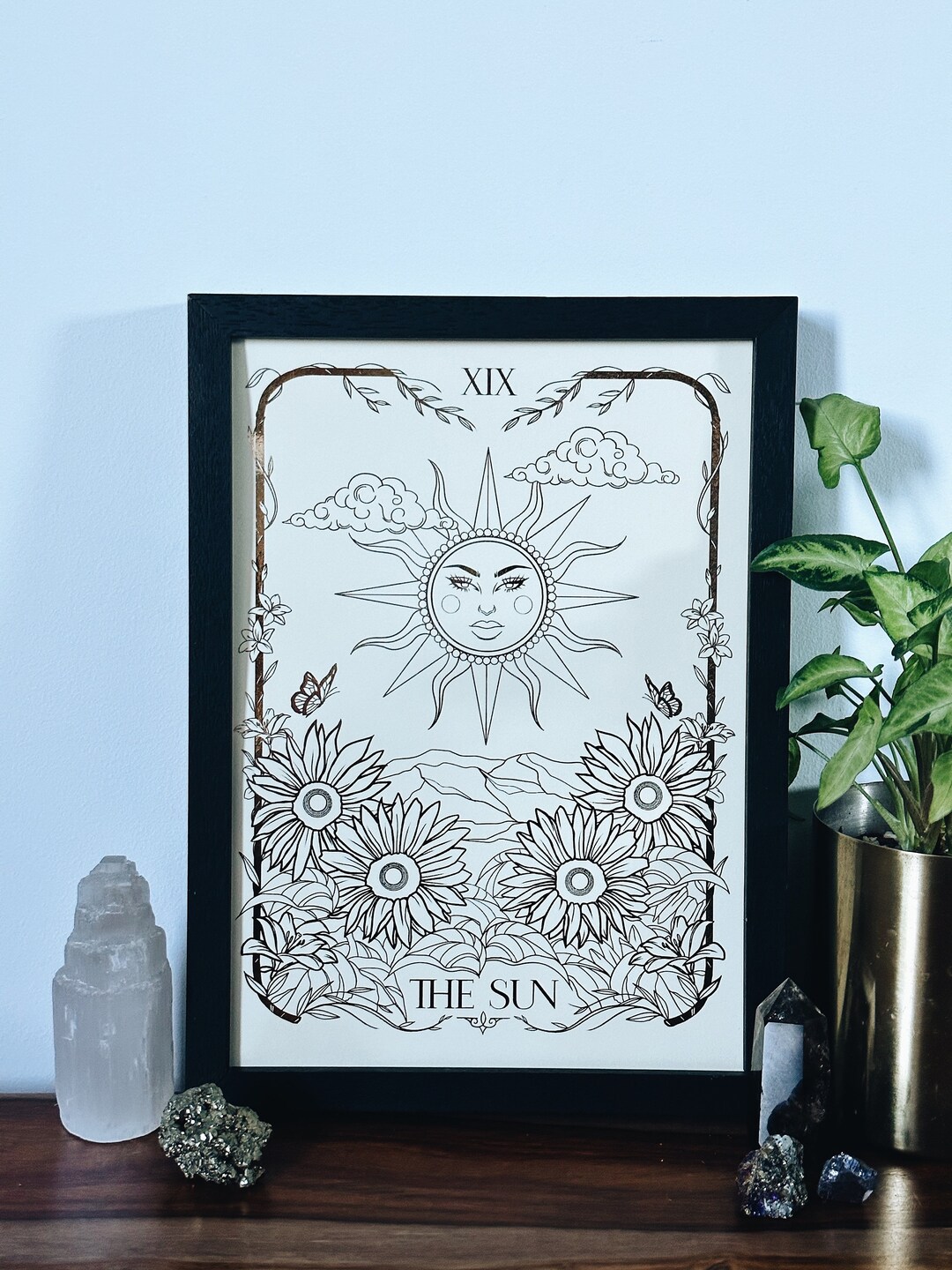 The Sun Tarot Print - Etsy