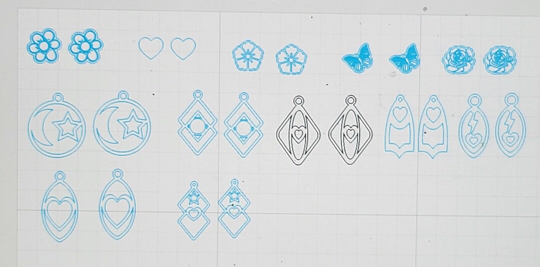 Elegant & Dainty Earrings SVG Files Only - Etsy