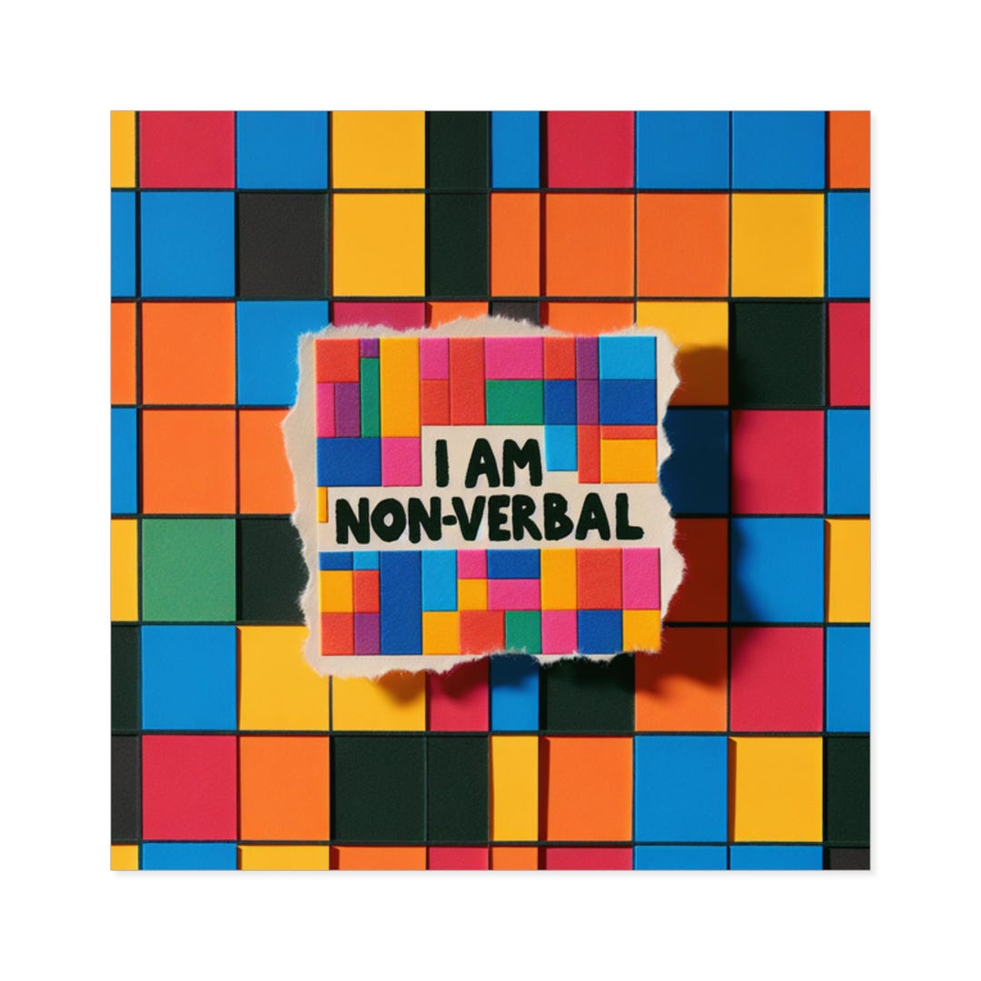 I Am Non Verbal Awareness Design, Autism Awareness Indoor/outdoor ...