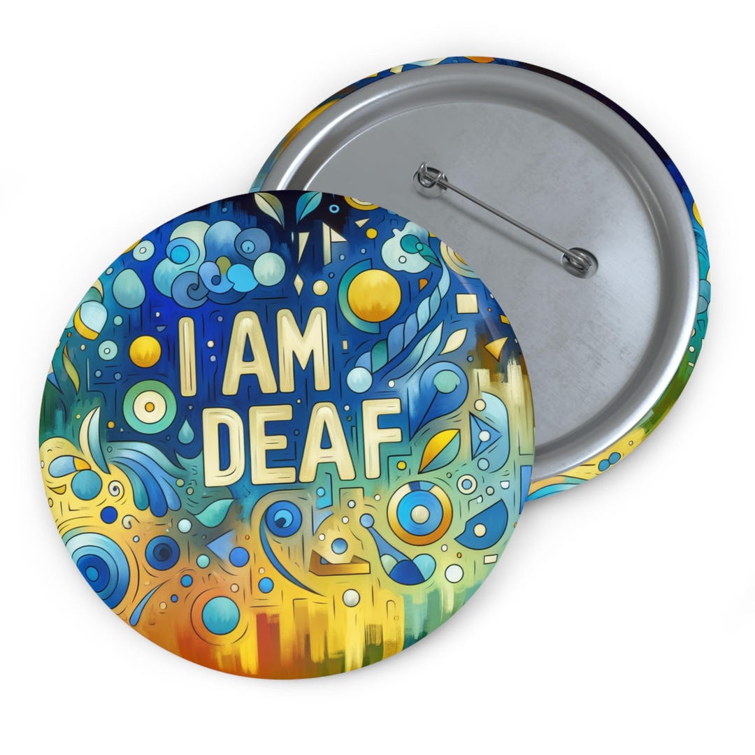 I Am Deaf Communication Aid Design, Hearing Impaired Awareness UV ...