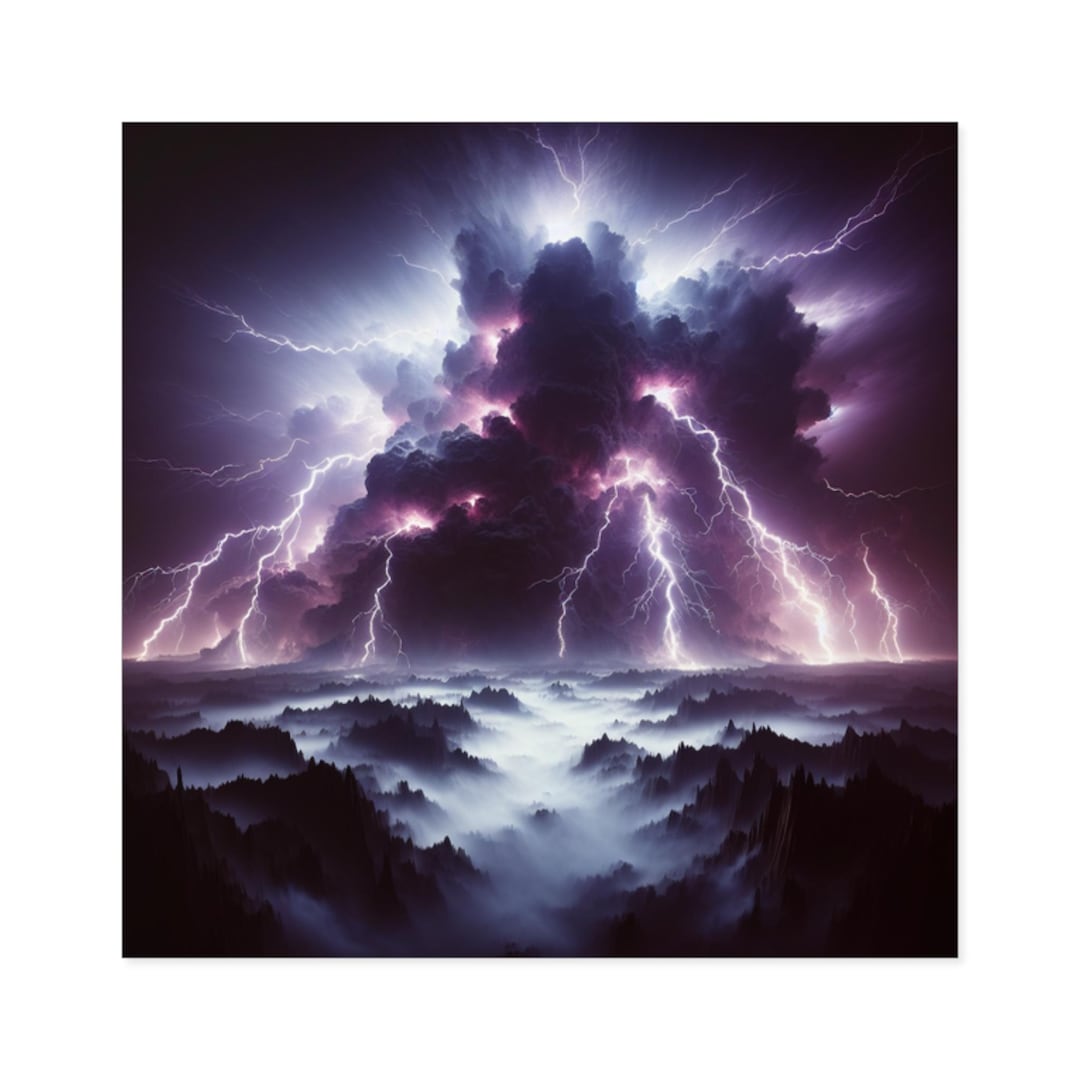 Stormy Thunderstorm Weather Design, Stunning Indoor/outdoor Waterproof ...