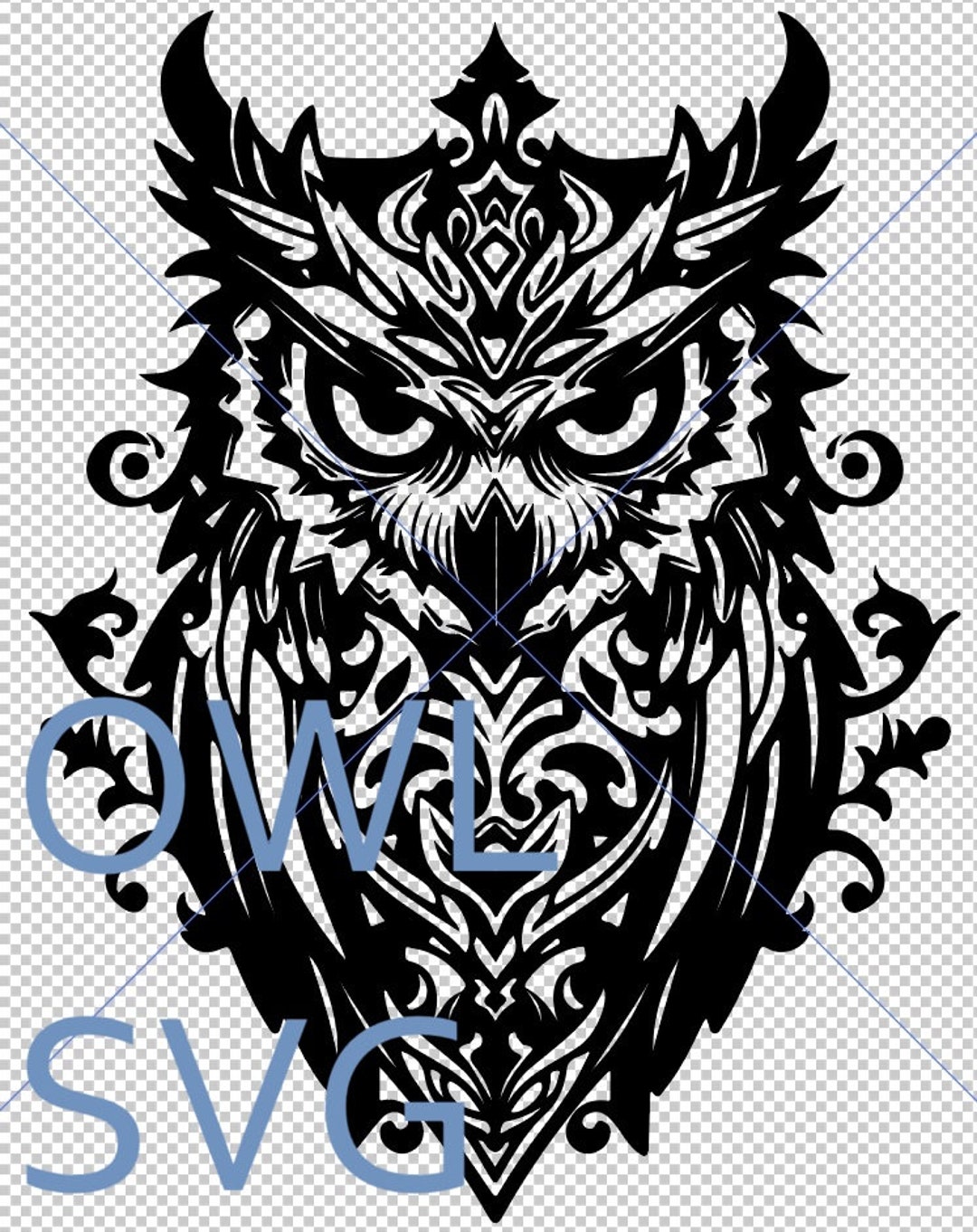 Magic Owl SVG - Detailed & Customizable Vector Art for Crafting ...