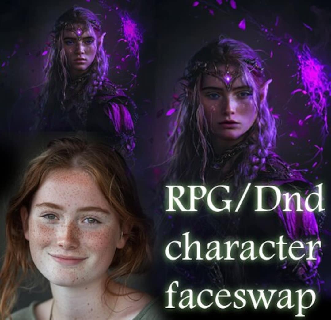 Custom Dnd Character Image With Your Face! Faceswap Fantasy RPG ...