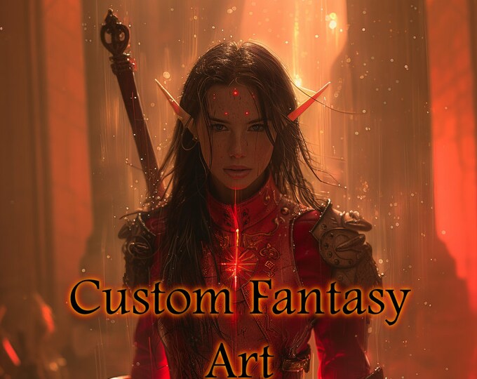 Fantasy Art Commission - Custom Character Image OC RPG Portrait PFP - Etsy