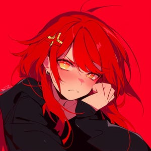 Simple Anime PFP Headshot - Original Character Digital Art - Etsy