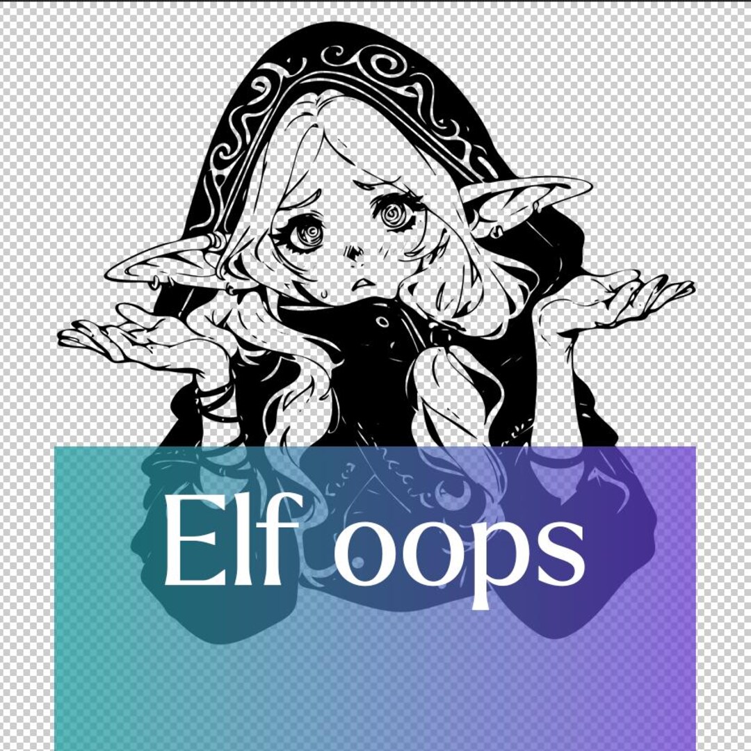 Elf Oops SVG - Cute Silly Shrug DND Vector Design for Engraving Eps Pdf ...