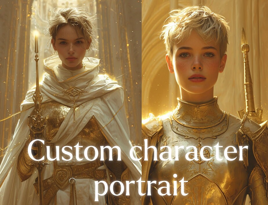 Simple Custom Character Portrait DND Art Commission, Fantasy Art - Etsy