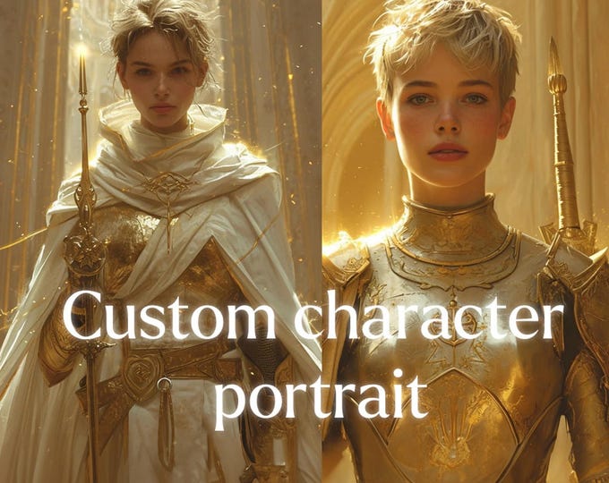 Simple Custom Character Portrait - DND Art Commission, Fantasy Art, Oc ...