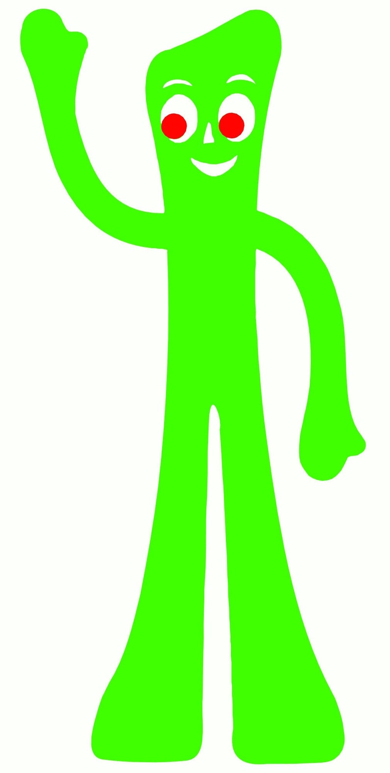 Gumby Design File for Cricut and Silhouette Cutting Machines. | Etsy