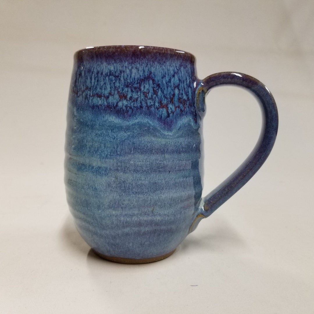 Large Blue Mug - Etsy