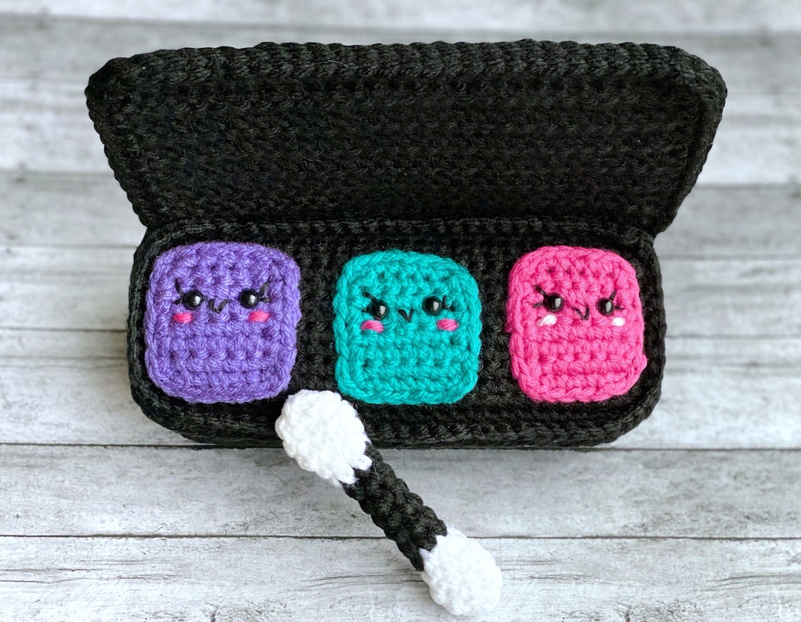 Eyeshadow Crochet Pattern, Amigurumi Makeup Pattern - Etsy
