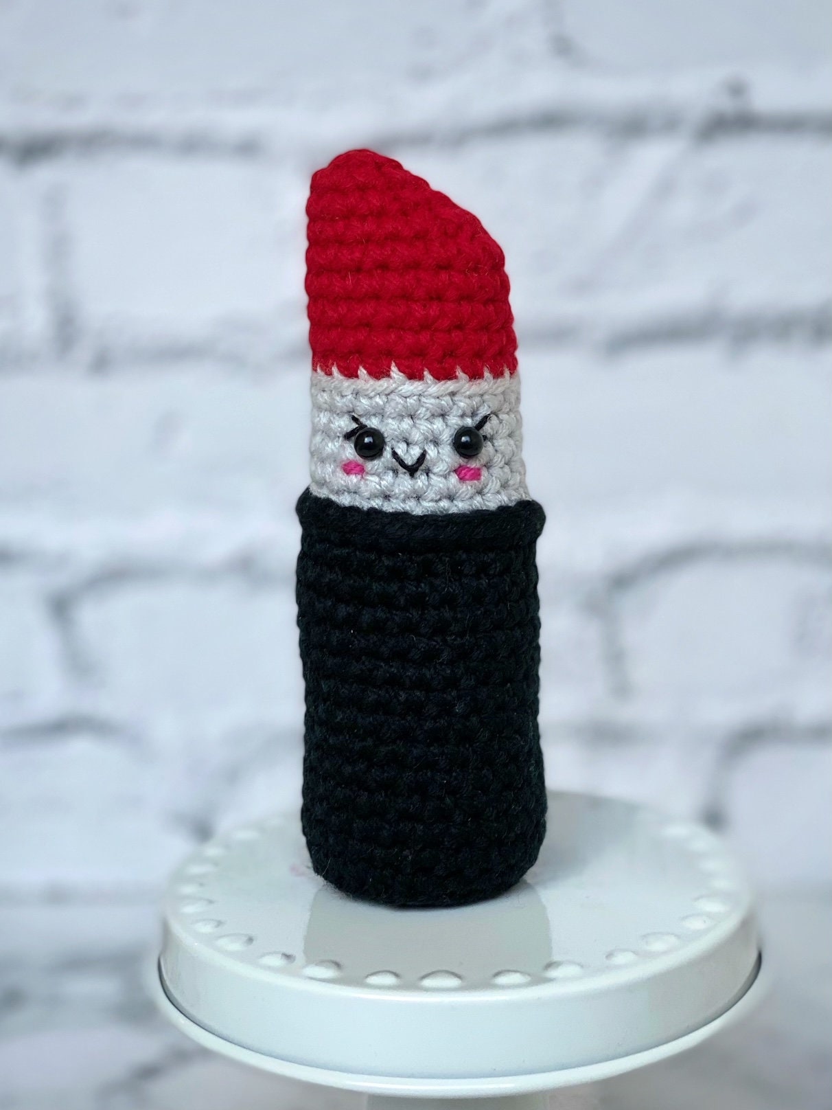 Lipstick and Nail Polish Crochet Pattern Bundle: Amigurumi Makeup ...