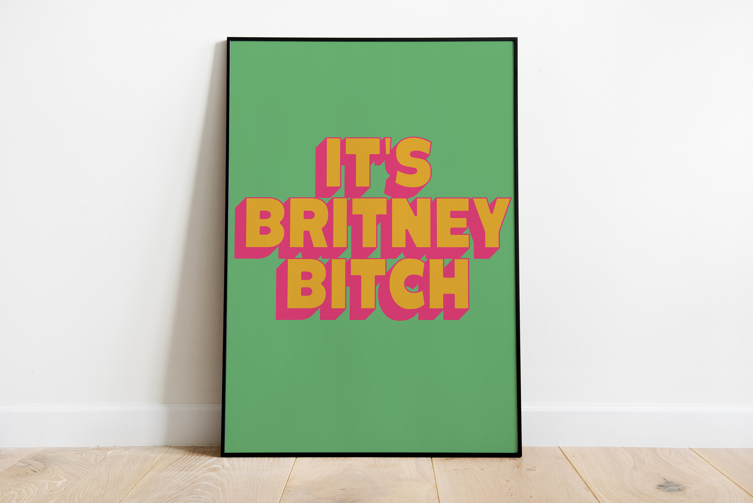 Britney Spears | It's Britney Bitch | Free Britney | Lyrics Print | A3 ...