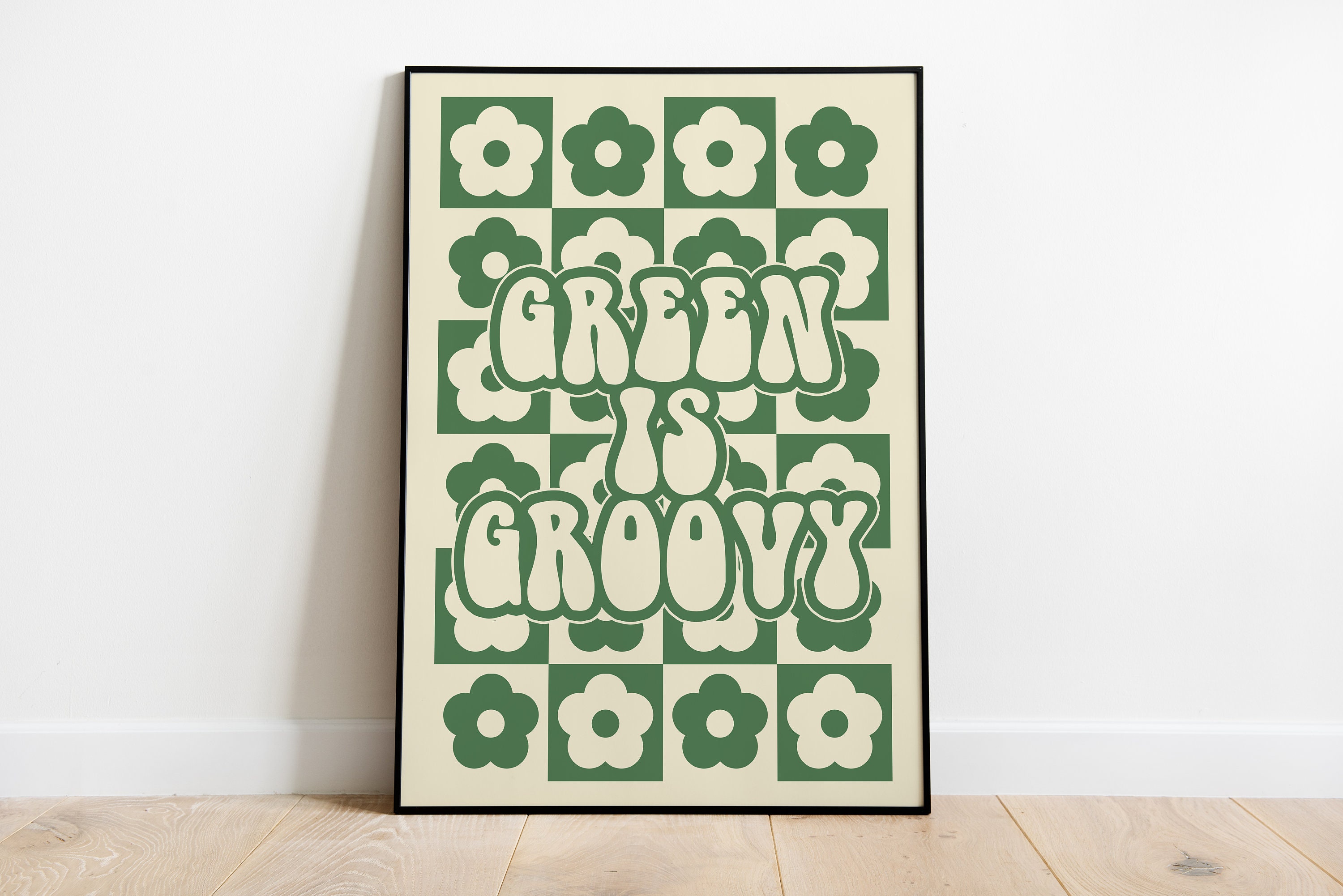 Green is Groovy Print Green Eco Decor Climate Change - Etsy UK