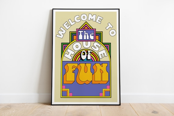 Madness Welcome to the House of Fun Lyrics Print A3 A4 | Etsy