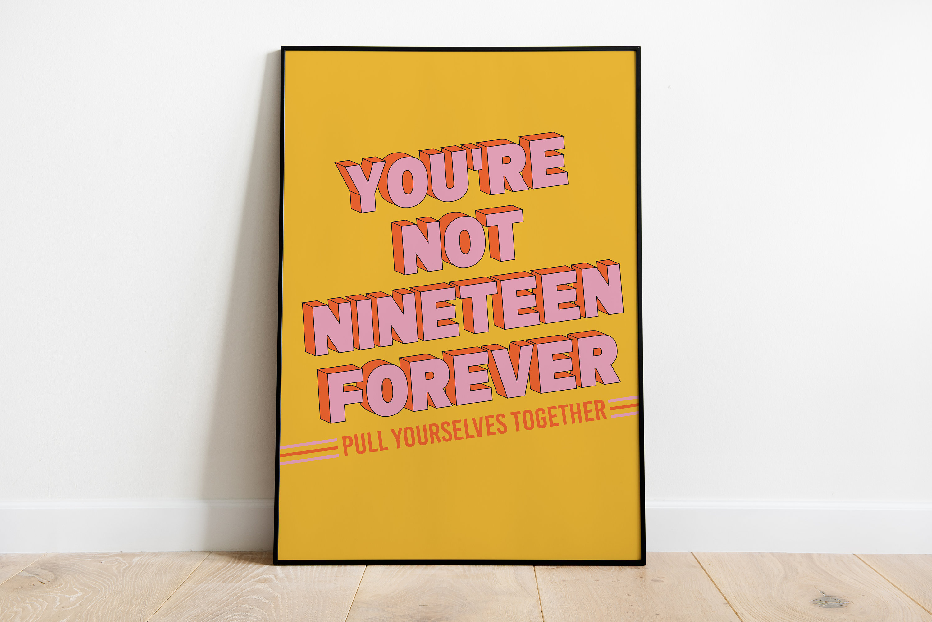 The Courteeners Not Nineteen Forever Lyrics Print A3 A4 - Etsy UK