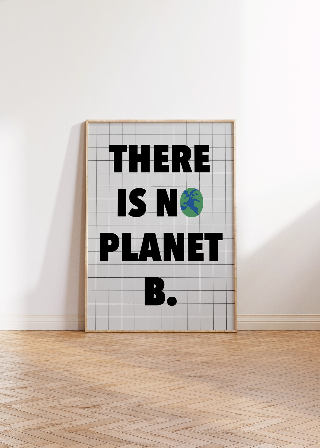 There's No Planet B Print | Green Eco Decor | Climate Change Poster ...
